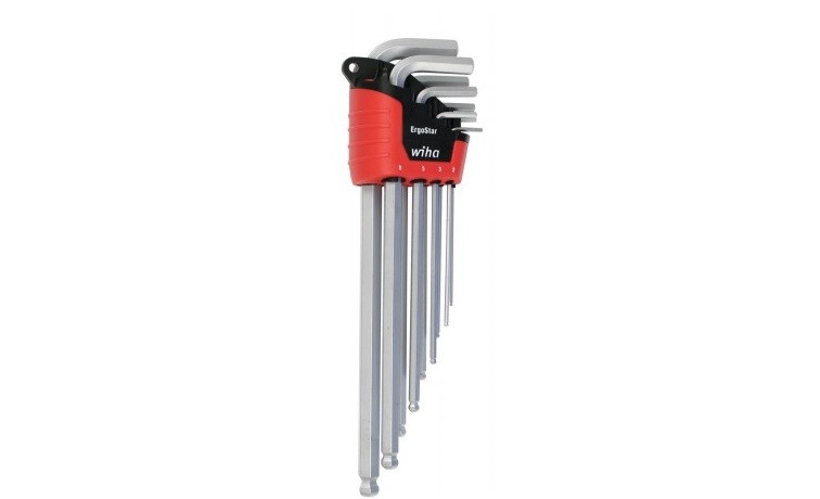 Wiha ErgoStar Ball End Hex Metric L-Key Set 9 Piece