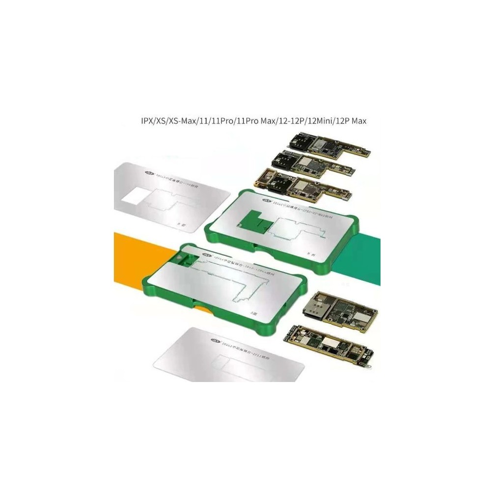 Fixture para reballing de interposer iPhone X-12