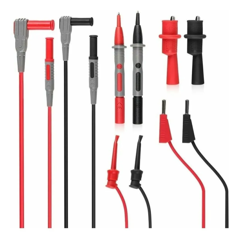 Juego puntas para multímetro con caimanes